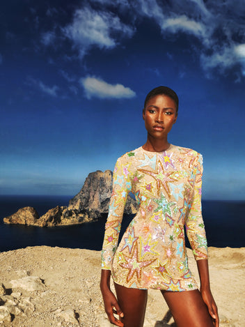 Starina Sequin Embellished Mini Dress – Annie's Ibiza Online