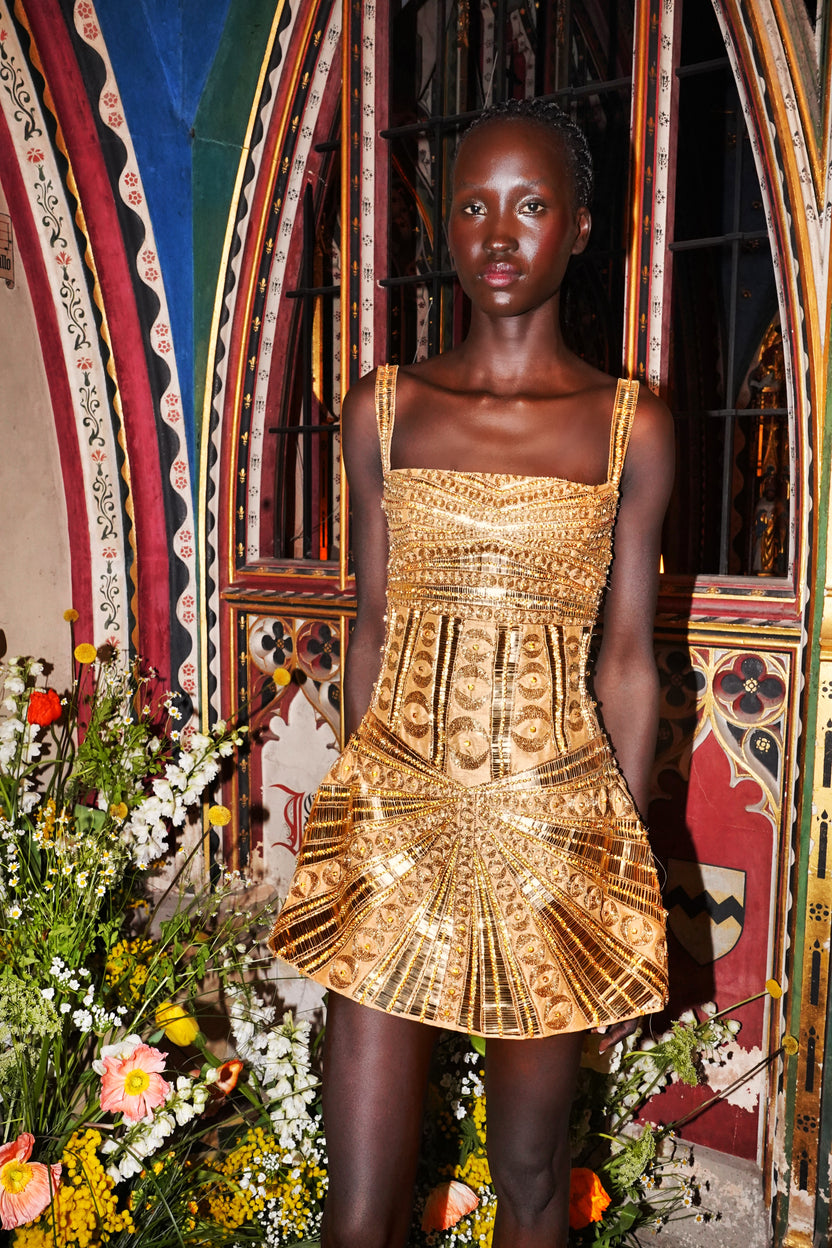 Phoenix Dress - Gold – Annie's Ibiza