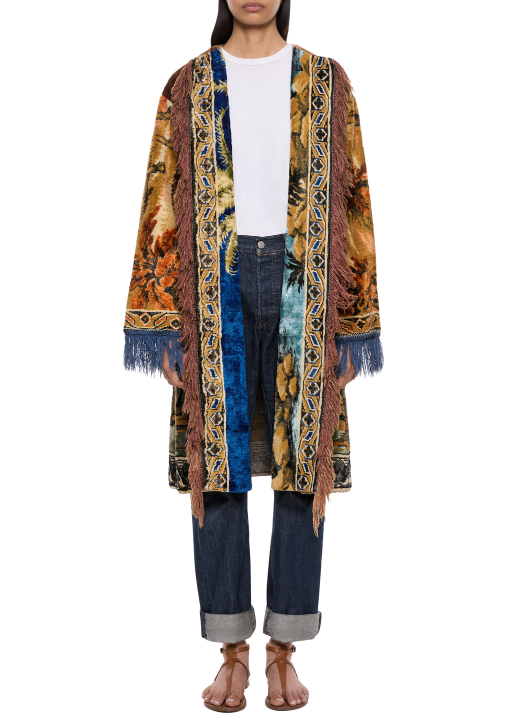 70s Blue and Green Carpet Coat – Annie's Ibiza Online