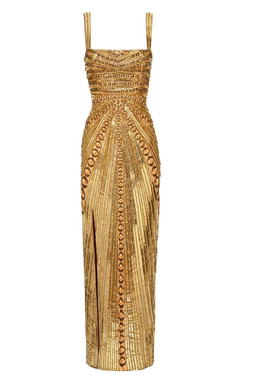 Phoenix Gown - Gold – Annie's Ibiza